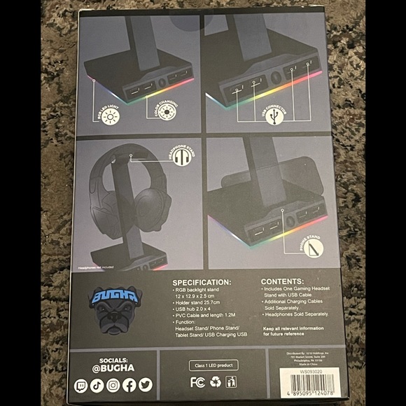 Universal | Computers, Laptops & Parts | Bugha Led Gaming Headset Stand ...